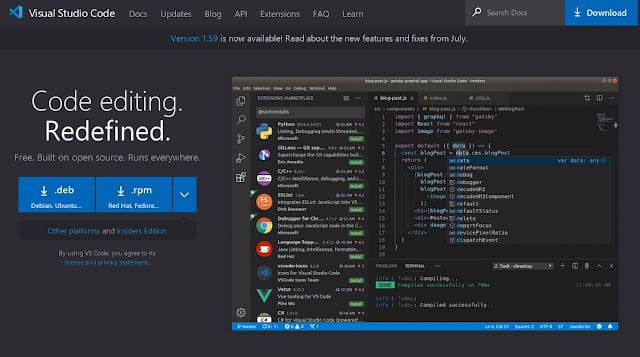 Cara install VSCode di Ubuntu dengan Installer - 2021