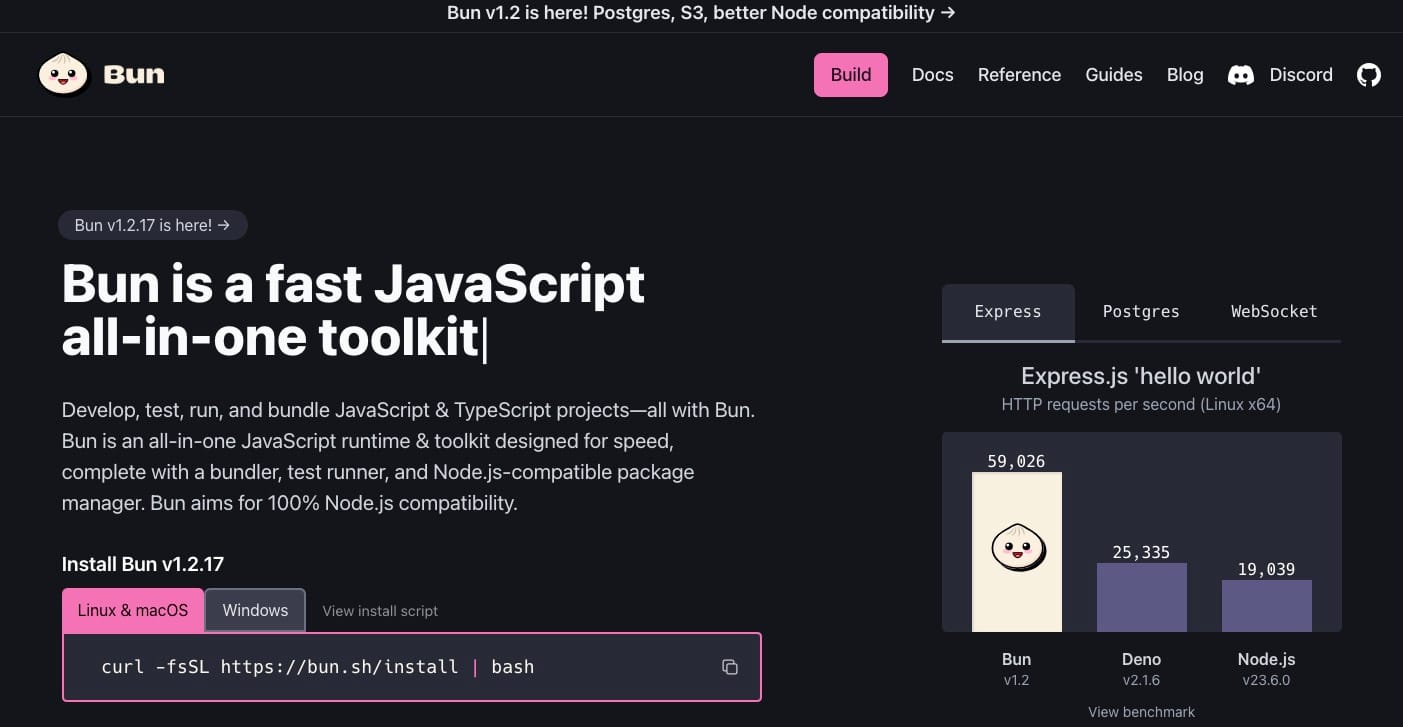 Apa itu Bun dan cara install Bun di Linux, Mac dan Windows